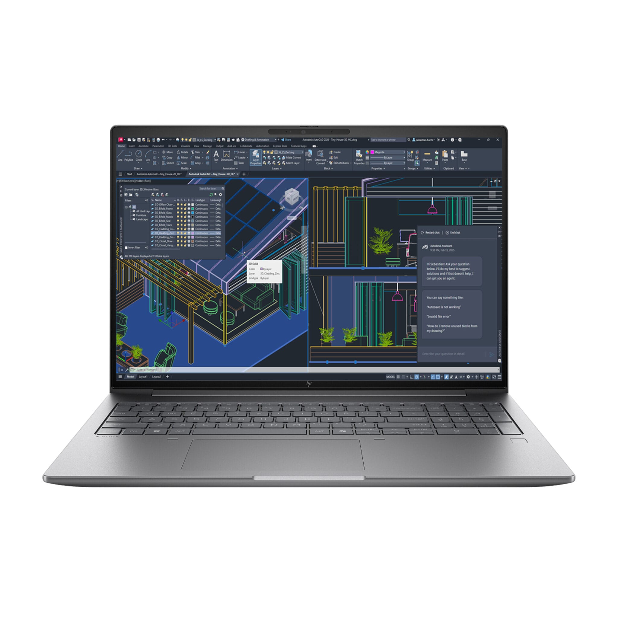 Z4CAD - HP ZBook X G1i 16 - AutoCAD / Revit LT / SketchUp Pro