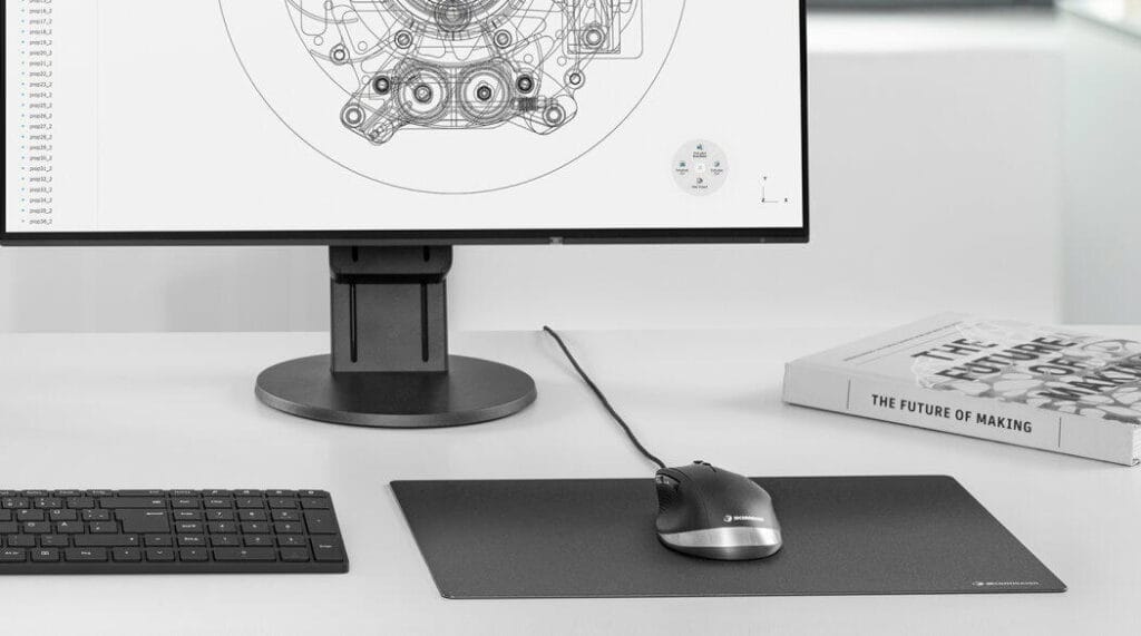 SpaceMouse Compact - Ideaal voor 3D ontwerpers die veel onderweg is.